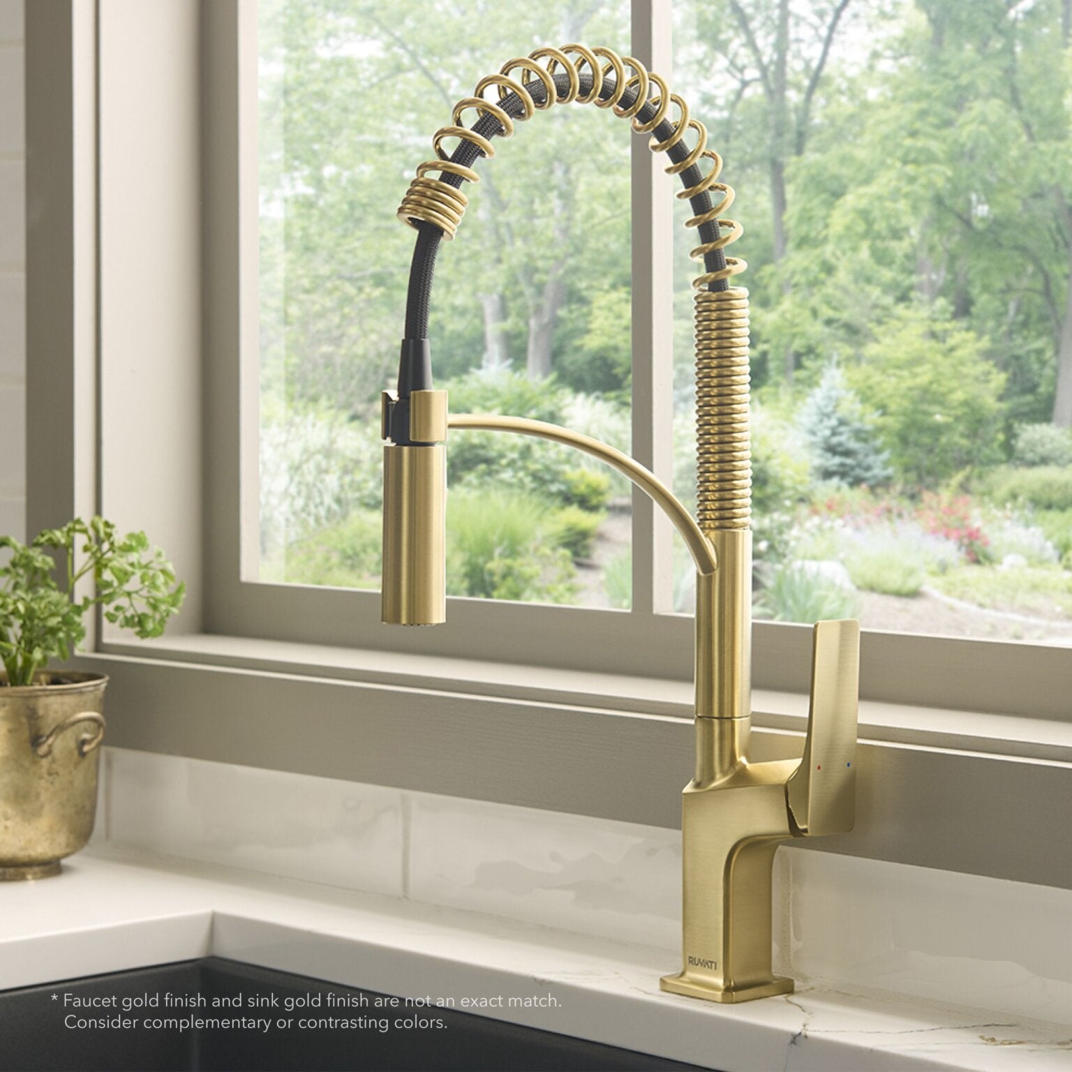 Ruvati Seneca Pull Down Spring Kitchen Faucet – Single Handle with Pre ...